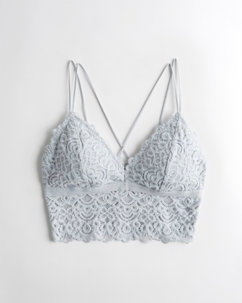 Women Gilly Hicks Lace Triangle Longline Bralette | Women Bralettes ...