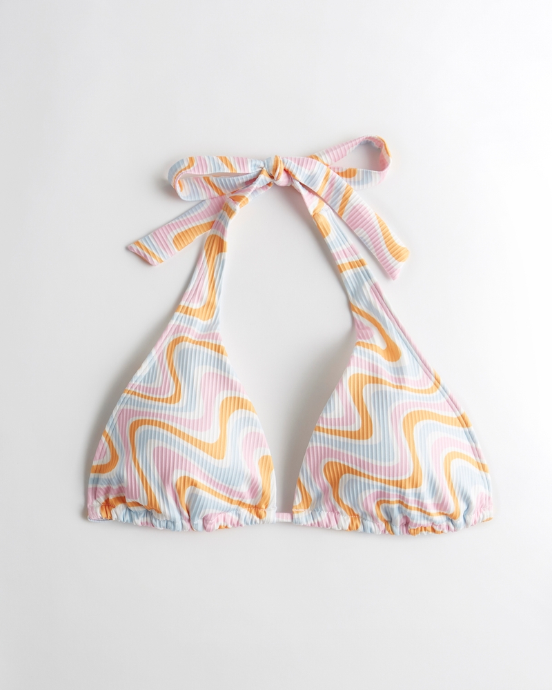 Women's Ribbed Multi-Way Triangle Bikini Top | Women's Swimwear ...