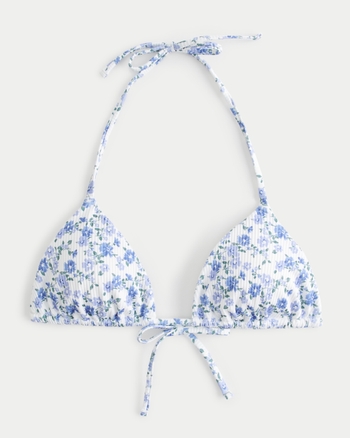 Women's Ribbed String Triangle Bikini Top | Women's Sale | HollisterCo.com