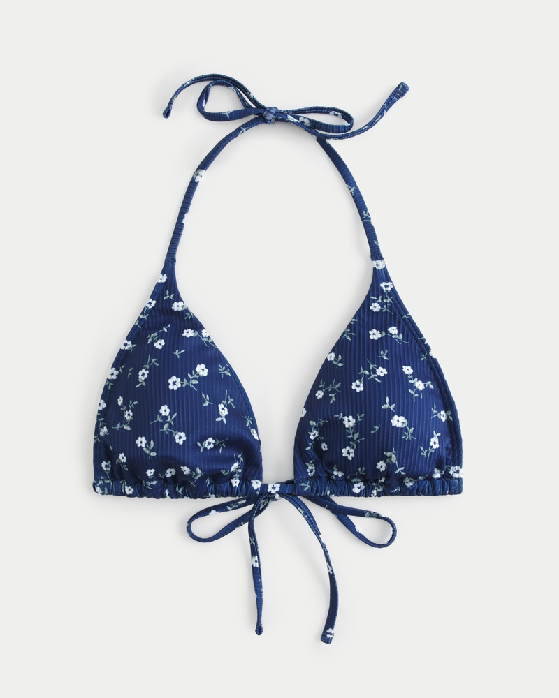 Women's Ribbed Multi-Way Triangle Bikini Top | Women's Swimwear ...