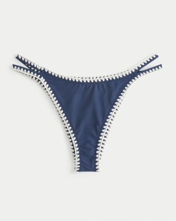Fall Rotation Embroidered High-Leg Cheekiest Bikini Bottom | Fall ...