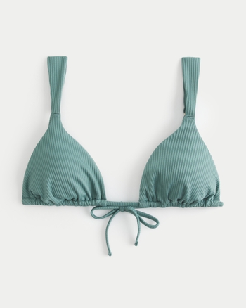Women's Tapered Ribbed Triangle Bikini Top | Women's Clearance ...
