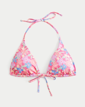Women's Ribbed Multi-Way Triangle Bikini Top | Women's | HollisterCo.com