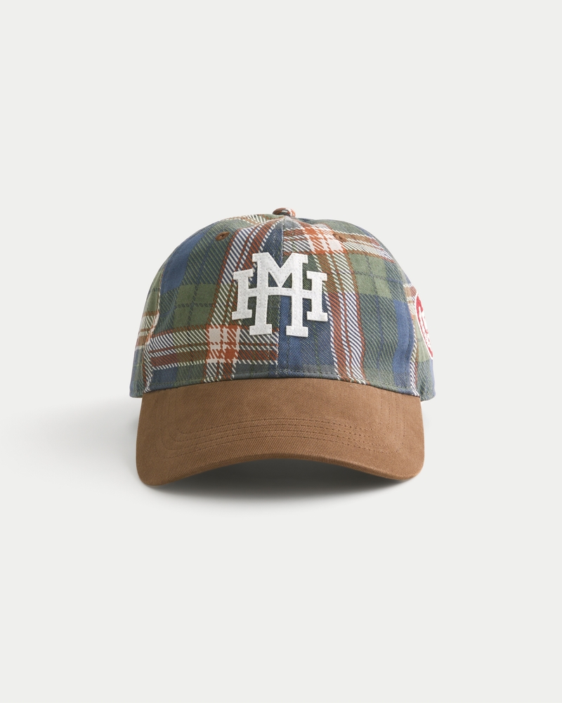 Men's Hollister x Midwest Kids Plaid Baseball Hat | Men's | HollisterCo.com