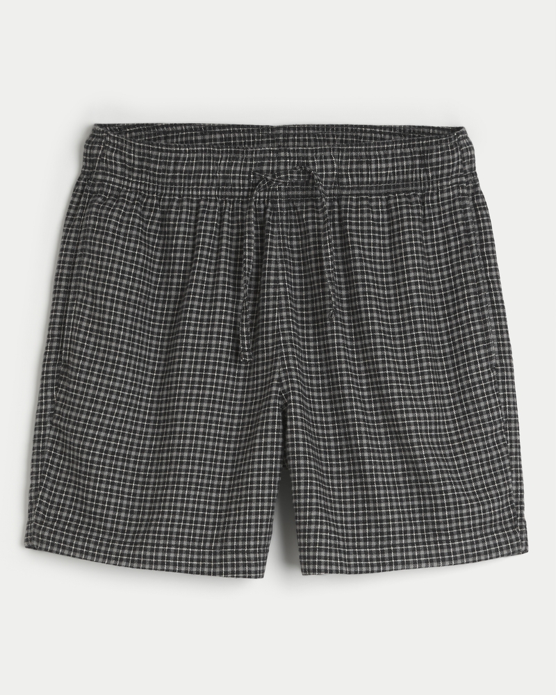 Men s Flannel Sleep Shorts Men s Clearance HollisterCo