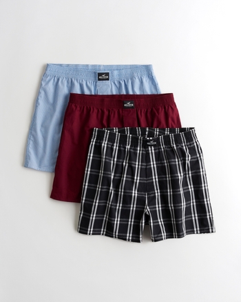 Men's Woven Boxer 3-Pack | Men's Clearance | HollisterCo.com