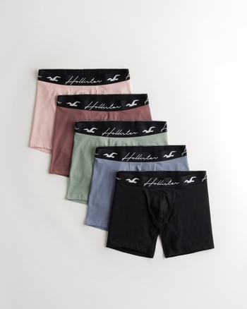 Men's Longer-Length Boxer Brief 5-Pack | Men's Clearance | HollisterCo.com