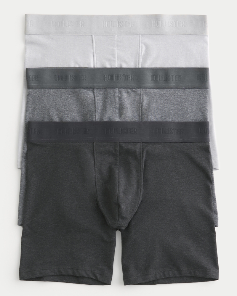 Men s Longer Length Boxer Brief 3 Pack Men s Underwear Socks HollisterCo