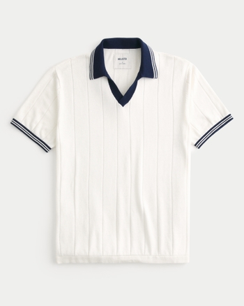Men's Tipped Sweater Polo | Men's Hollister Men's | HollisterCo.com