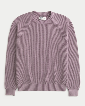 Men's Boxy Crew Sweater | Men's Tops | HollisterCo.com