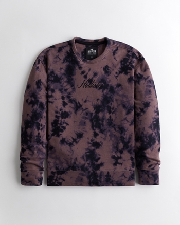 Men's Logo Terry Crewneck Sweatshirt | Men's Clearance | HollisterCo.com