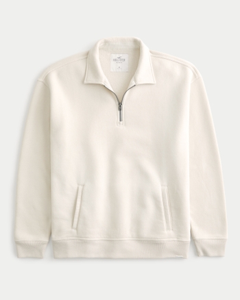 Men's Relaxed Half-Zip Sweatshirt | Men's Tops | HollisterCo.com