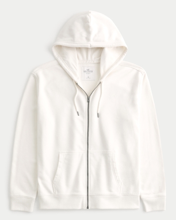 Men's Relaxed Terry Fleece Zip-Up Hoodie | Men's Tops | HollisterCo.com