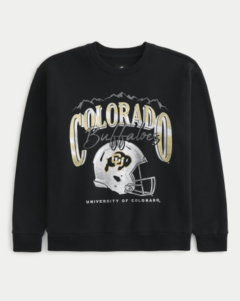 Men's Relaxed University of Colorado Buffaloes Graphic Crew Sweatshirt ...
