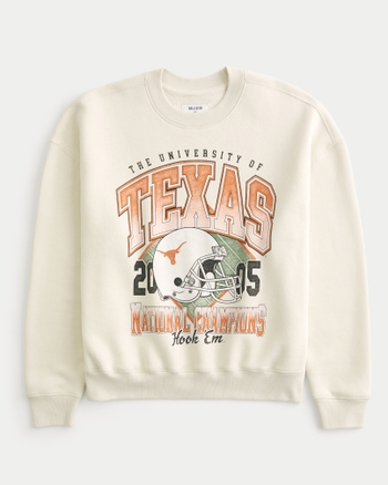 Men's Boxy University of Texas Graphic Crew Sweatshirt | Men's ...