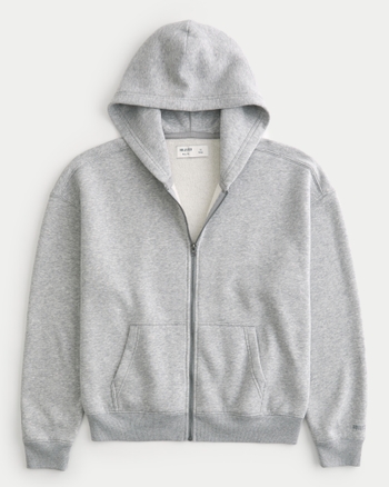 Men's Boxy Zip-Up Hoodie | Men's | HollisterCo.com