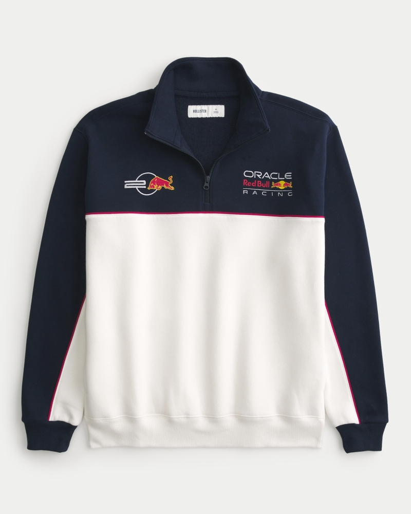 Men s Oracle Red Bull Racing Graphic Half Zip Sweatshirt Men s Sale HollisterCo