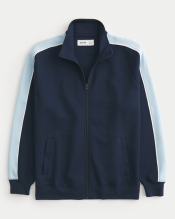 Men's Relaxed Fleece Track Jacket | Men's Tops | HollisterCo.com