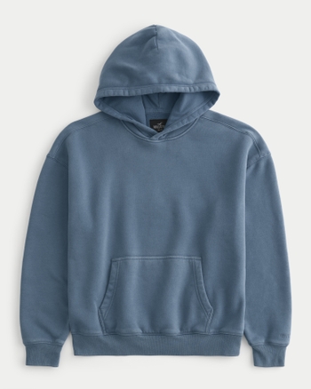 Men's Boxy Washed Hoodie | Men's Sleepwear & Loungewear | HollisterCo.com