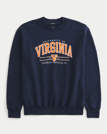 Men's Relaxed University of Virginia Graphic Crew Sweatshirt | Men's ...
