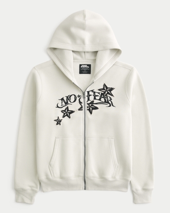 Men's Shrunken No Fear Graphic Zip-Up Hoodie | Men's Clearance ...