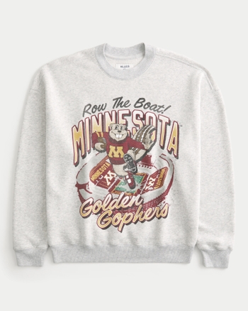 Men's Boxy University of Minnesota Golden Gophers Graphic Crew ...