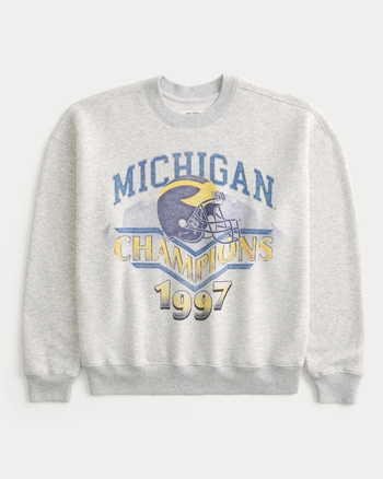 Men's University of Michigan Graphic Crew Sweatshirt | Men's New ...