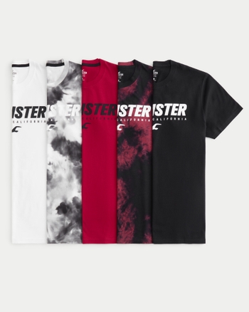 Men's Logo Graphic Tee 5-Pack | Men's New Arrivals | HollisterCo.com
