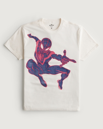 Men's Relaxed Spider-Man Graphic Tee | Men's New Arrivals | HollisterCo.com