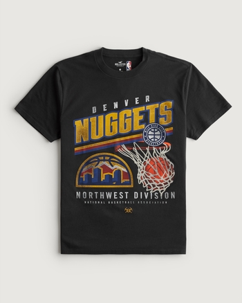 Men's Relaxed Denver Nuggets Graphic Tee | Men's Tops | HollisterCo.ca