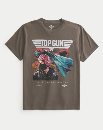 Men's Relaxed Top Gun Graphic Tee | Men's Tops | HollisterCo.com