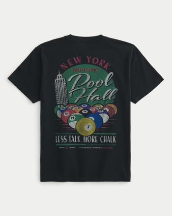 Men's New York Midtown Pool Hall Graphic Tee | Men's | HollisterCo.com