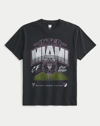 Men's Relaxed Inter Miami CF Graphic Tee | Men's Tops | HollisterCo.com