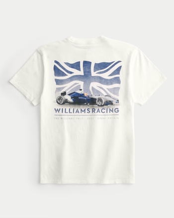 Men's Relaxed Williams Racing Graphic Tee | Men's Tops | HollisterCo.com