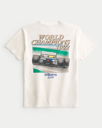 Men's Relaxed Williams Racing Graphic Tee | Men's Sale | HollisterCo.com