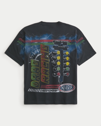 Men's Boxy NHRA Drag Racing Graphic Tee | Men's Hollister Men's ...