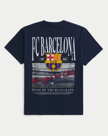 Men's Relaxed FC Barcelona Graphic Tee | Men's Clearance | HollisterCo.com