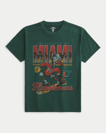 Men's Relaxed University of Miami Hurricanes Graphic Tee | Men's ...