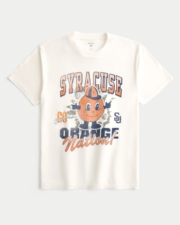 Artist Style Edit Relaxed Syracuse University Orange Graphic Tee ...