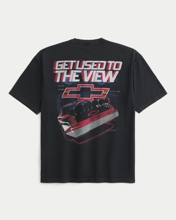 Men's Boxy Chevrolet Racing Graphic Tee | Men's Tops | HollisterCo.com