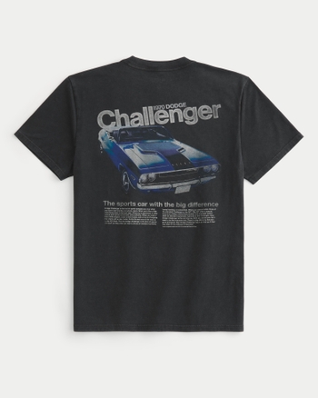 Men's Relaxed Dodge Challenger Graphic Tee | Men's Tops | HollisterCo.com