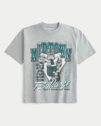 Men's Boxy Heavyweight Midtown Bulldogs Graphic Tee | Men's Tops ...