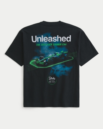 Men's Boxy Heavyweight Stake F1 Team Kick Sauber Graphic Tee | Men's ...