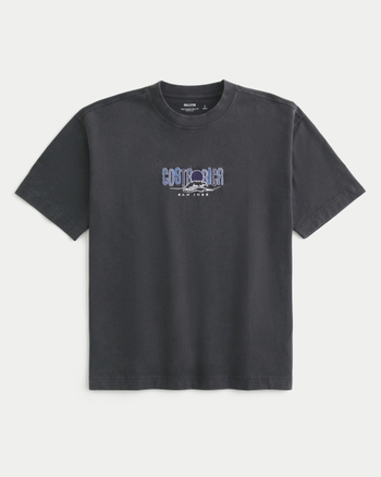 Men's Boxy Heavyweight Costa Rica Graphic Tee | Men's Tops ...