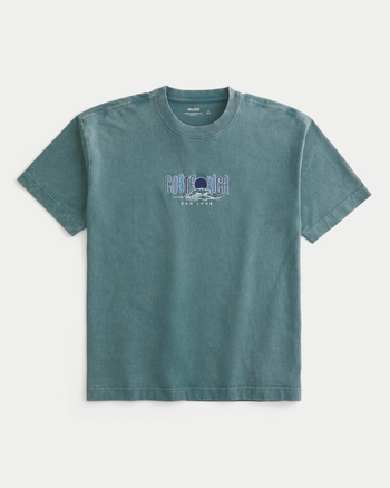 Men's Boxy Heavyweight Costa Rica Graphic Tee | Men's Tops ...