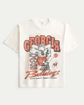 Women's Boxy Georgia Bulldogs Graphic Tee | Women's Tops | HollisterCo.com