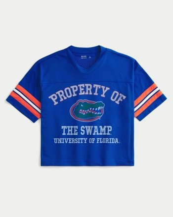 Men's Baggy Crop University of Florida Graphic Football Jersey | Men's ...
