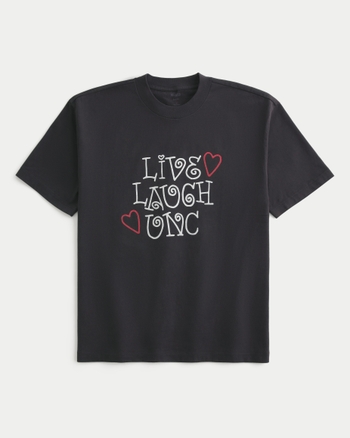 Men's Boxy Live Laugh Unc Graphic Tee | Men's Clearance | HollisterCo.com