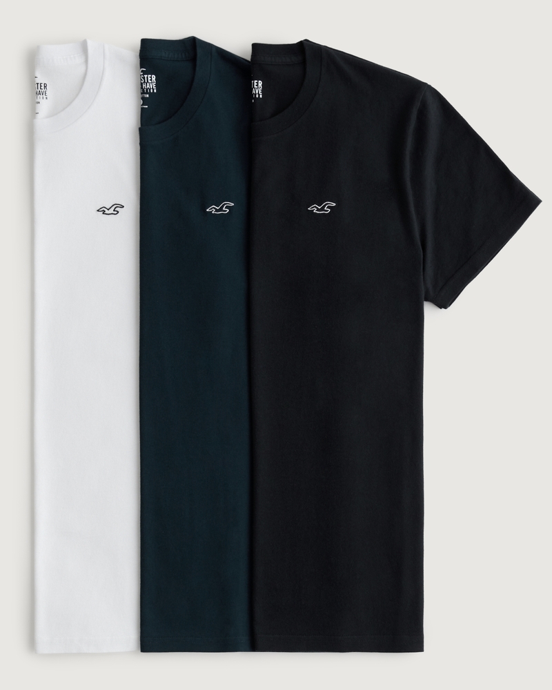 Men's Icon Crew T-Shirt 3-Pack | Men's Multipacks | HollisterCo.com
