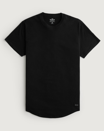 Men's Longline Curved Hem Crew T-Shirt | Men's HCo Men's NWU ...